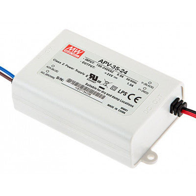 APV-35-24 Mean Well SMPS - 24V 1.5A 36W LED Power Supply – TNT e-Comp
