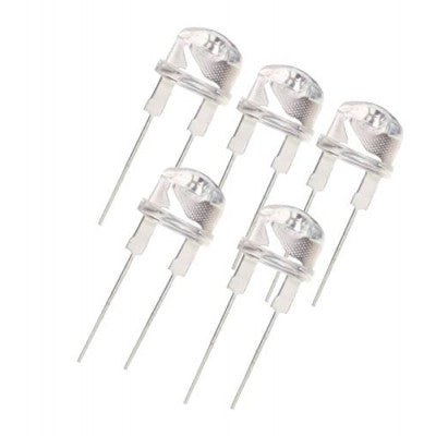 Red LED - 8mm Clear - 5 Pieces Pack – TNT e-Comp